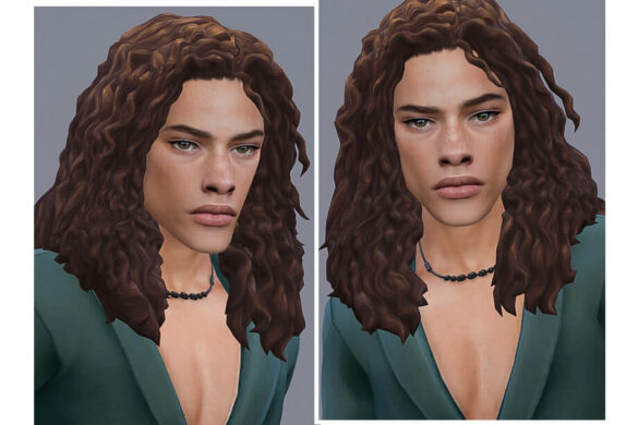 The Sims 4 alligator blood hairstyle - Custom Content The Sims