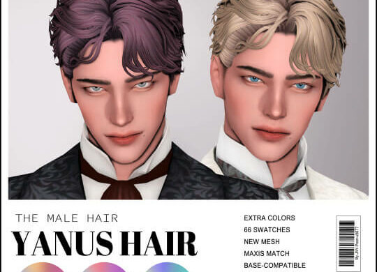 The Sims 4 alligator blood hairstyle - Custom Content The Sims